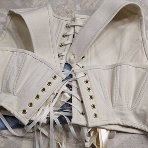 Regency Empire Corset in BLACK Fabric Corset Top Bra - Etsy