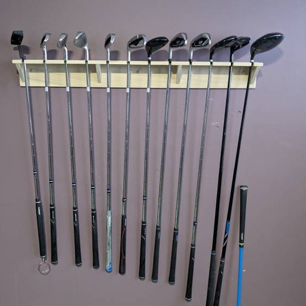 Golf Club Display Rack Shelf 8 Club Holder - Etsy