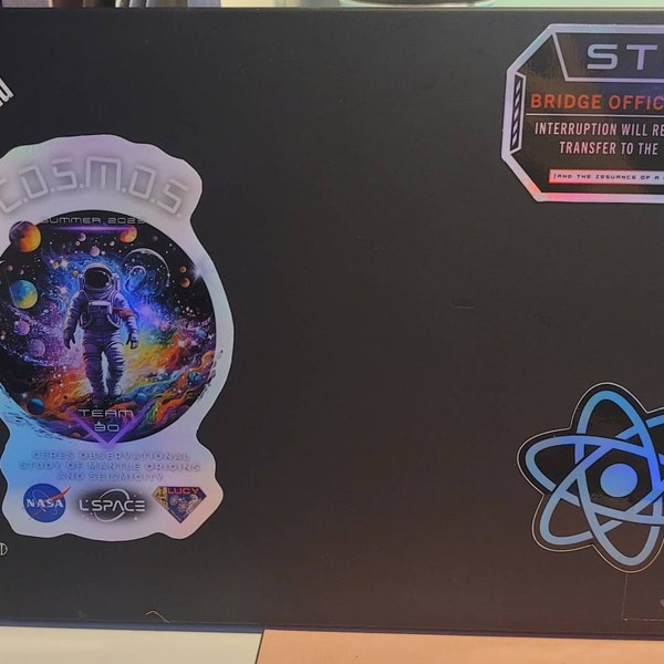 Holographic React Sticker - Etsy