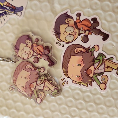 Blue Archive 9cm Holographic Stickers hina, Iori, Aru, Yuuka, Toki ...