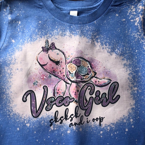 Vsco Girl Sksksk and I Oop Turtle Sublimation Download, Turtle Unicorn ...