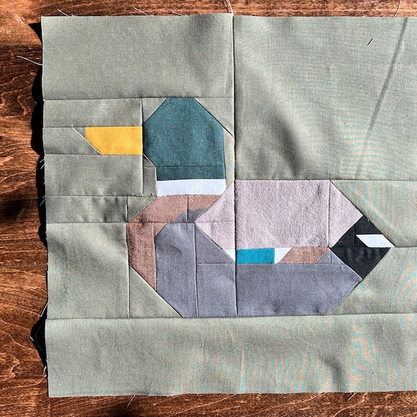 Mallard Duck Animal Camping Hunting Quilt Block PDF Pattern ...
