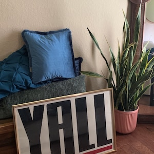 Y'all Means All Typography Poster, Western Wall Art, Southwestern Decor ...