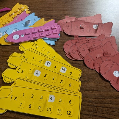 Multiplication Times Tables SVG and PDF School Bus Math Cut File and ...