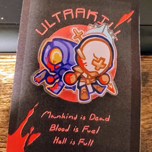 ULTRAKILL V1 and Gabriel Acrylic Pin, Ultrakill Charm, Backpack Decor ...