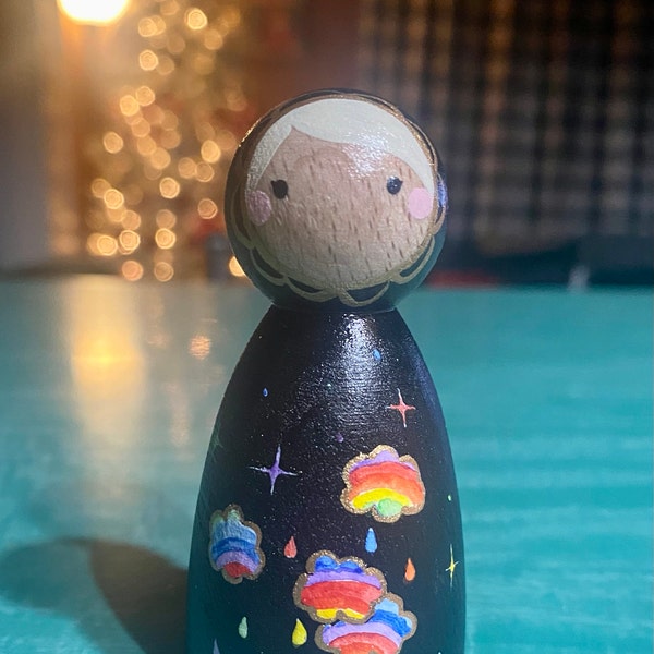Star Constellation Peg Doll Hand Painted CE - Etsy