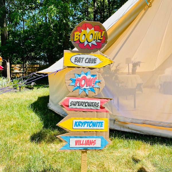 Superhero Party Welcome Sign Superhero Party Printable Sign Superhero ...