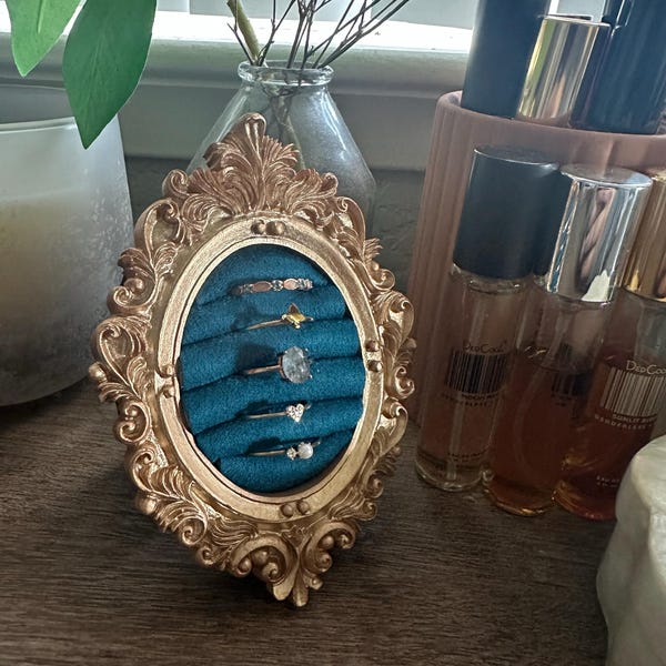 Elegant Ring Holder Roman Column Style Gypsum Ring Stand Jewelry ...