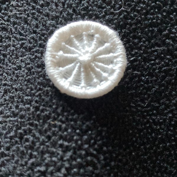 White Lingerie Ring Ideal for Making Dorset Buttons. 12mm, 15mm, 18mm ...