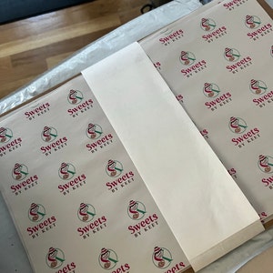 Branded Butcher Paper Logo Butcher Paper Thick Tissue Paper - Etsy