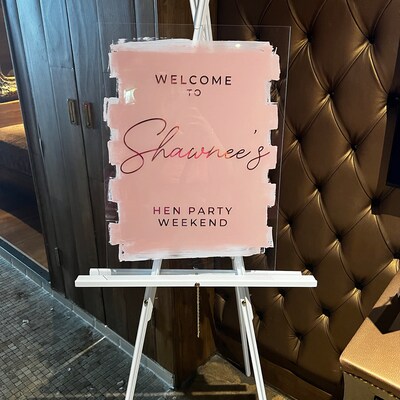 Personalised Wedding Menu & Place Name Custom Acrylic Placeholder Arch ...