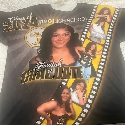 PRINTED & SHIPPED Custom 3d All Over Tshirt Design Memorial Graduation ...