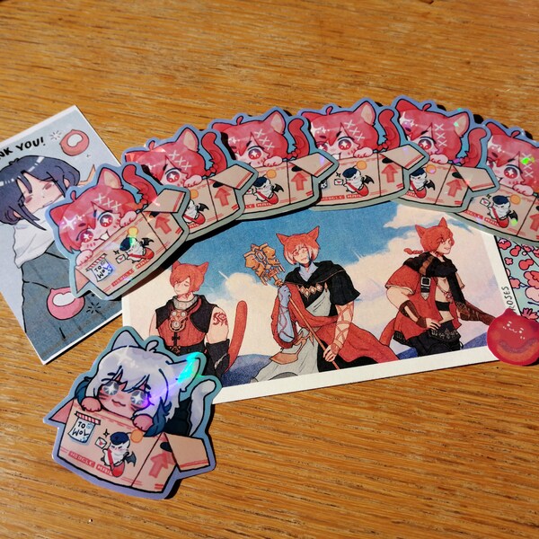 OMORI Silly Character Sticker Skrunkly OMORI, Aubrey, Kel, Hero, Mari ...