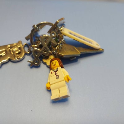 Toystory Buzz Lightyear Minifigure with Plain White Torso Legs Keychain ...