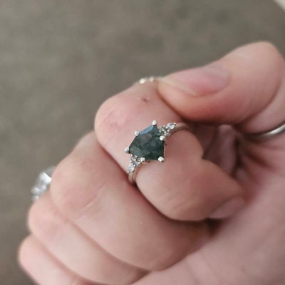 Multi Fluorite Vintage Ring, Natural Gemstone Ring, 925 Sterling Silver ...