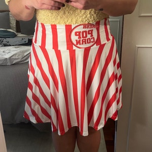 Popcorn Costume for Teens and Women, Popcorn Shirt, Popcorn Skirt, Food ...