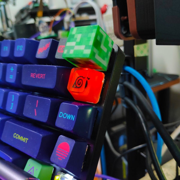 Witcher Wolf Artisan Keycap, Custom Keycap, Resin Keycap, Cherry MX ...