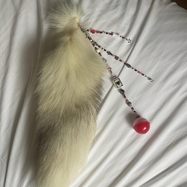 Custom Beaded Tail Keychain for Therians, Furries, Cosplay, Alternative ...