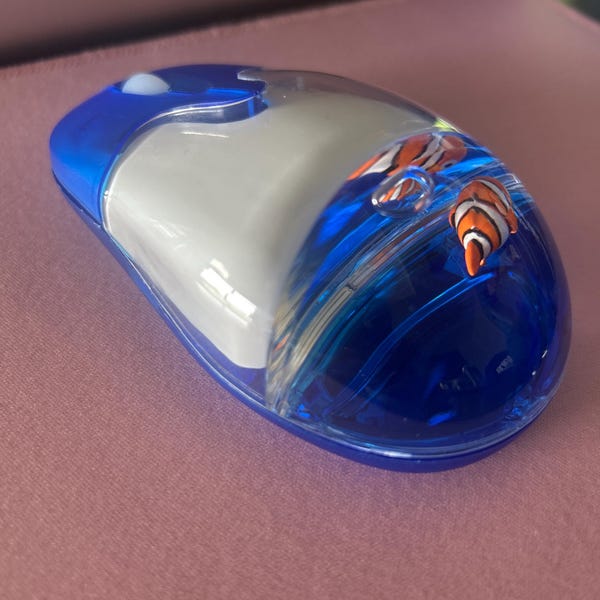 Penguin Aqua Mouse – Frutiger Aero Y2K - Etsy