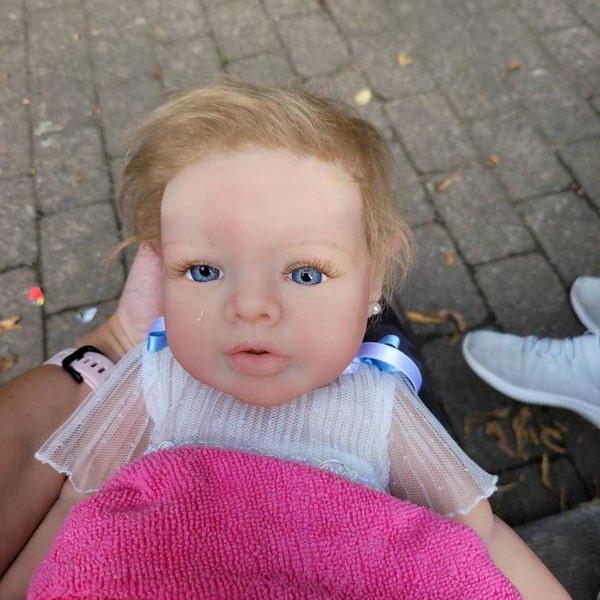 Vinyl Reborn Baby With Half Torso and Cloth Body JOSEPH Awake Model ...