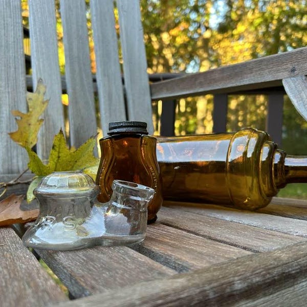 Antique Quart Amber Flask Embossed W. B. Bond & Co. Newark NJ 1890's ...