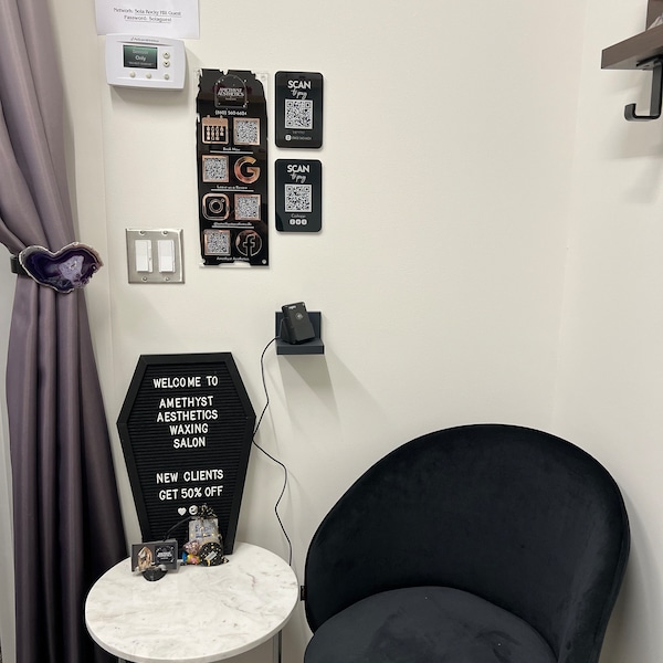 Mini QR Code Display Sign Social Media QR Code Salon Sign Beauty Sign ... Mini QR Code Display Sign Social Media QR Code Salon Sign Beauty Sign ...