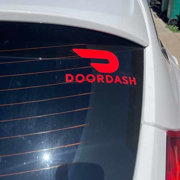 Doordash Logo - Vinyl Decal Sticker - Multiple Colors Available! - Etsy
