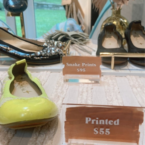 SINGLE Mini Pop up Shop Price Sign | 3.2x2 Acrylic Craft Show Sign With ...