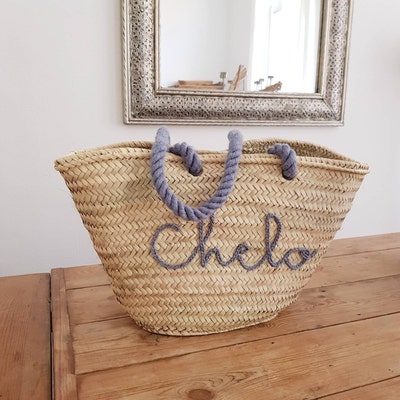 Sac De Raphia , Bag , Panier , Beach Bag , Sac De Plage - Etsy