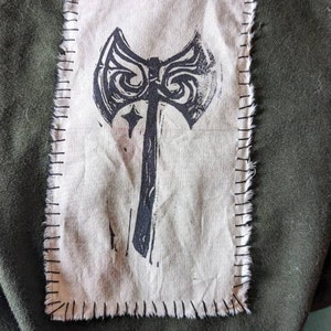 Labrys Lino Printed Patch - Etsy