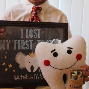 PRINTABLE I Lost My First Tooth Chalkboard Photo Prop Sign Poster / Boy ...