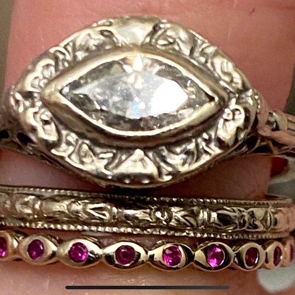 Ruby Eternity Band, Bezel Set Band, 14K Solid Gold Full Eternity Ring ...