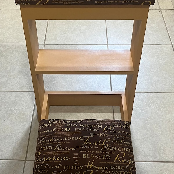 Padded Prayer Altar Prayer Bench or Prayer Kneeler Handmade for You a ...