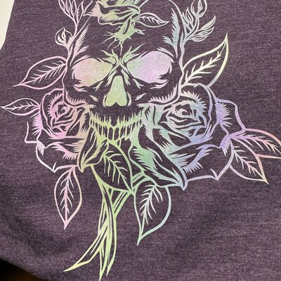 Skull and Roses SVG, Skull With Flowers SVG, Skull SVG, Skull and Roses ...