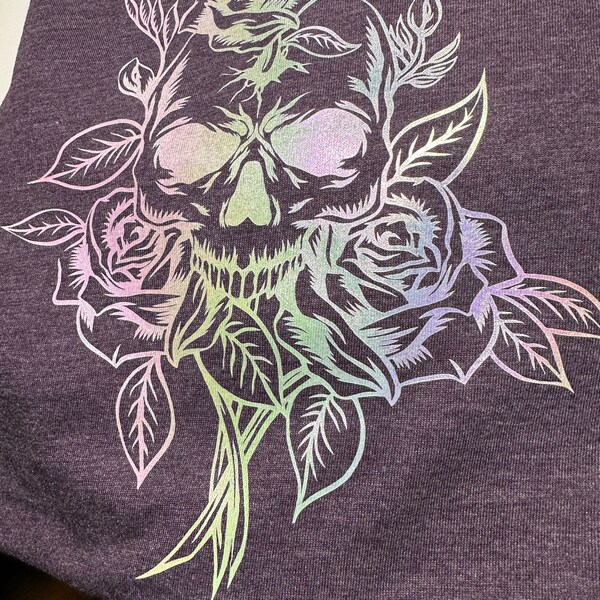 Skull and Roses SVG, Skull With Flowers SVG, Skull SVG, Skull and Roses ...