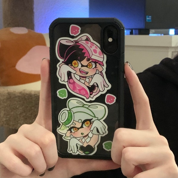 SPLATOON Squid Sisters off the Hook Callie Marie Pearl Marina Vinyl Stickers | Waterproof ...