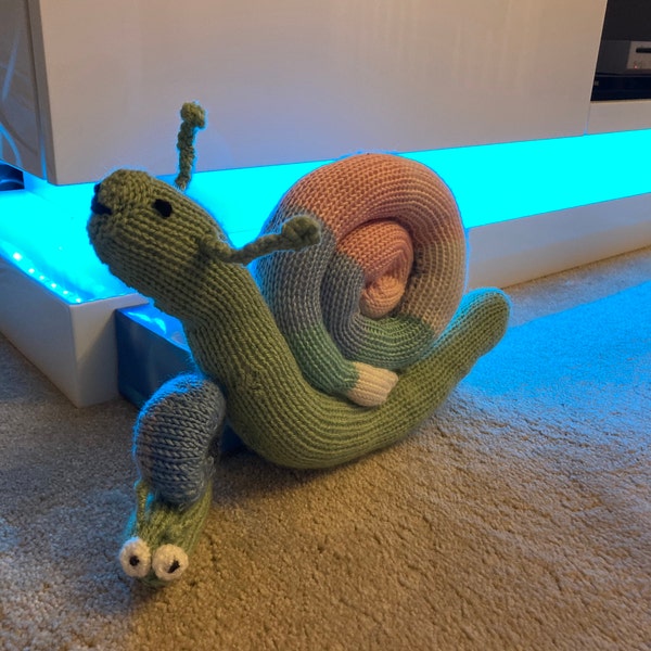 Jimmy Snail Knitting Pattern PDF Instant Download (knitted Amigurumi ...