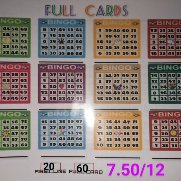 1-20 Lines Ball Bingo Board, 1-100 Balls, Mixed (colour Block) - Etsy