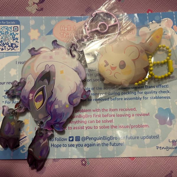 Poke - Hisui Zoroark Dangling Claw Acrylic Charm | Scarlet and Violet ...