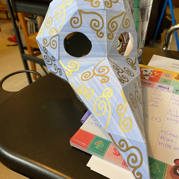 PAPERCRAFT MASK PDF- Diy Masquerade Template - 3D Dragon Costume- Scary ...