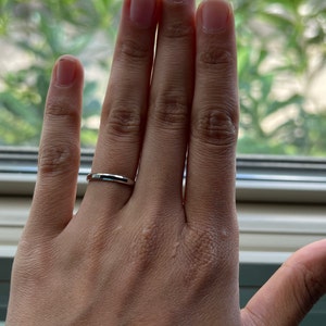 5mm Flat Gold Band ICE MATTE FINISH / Comfort Fit / 10k 14k - Etsy