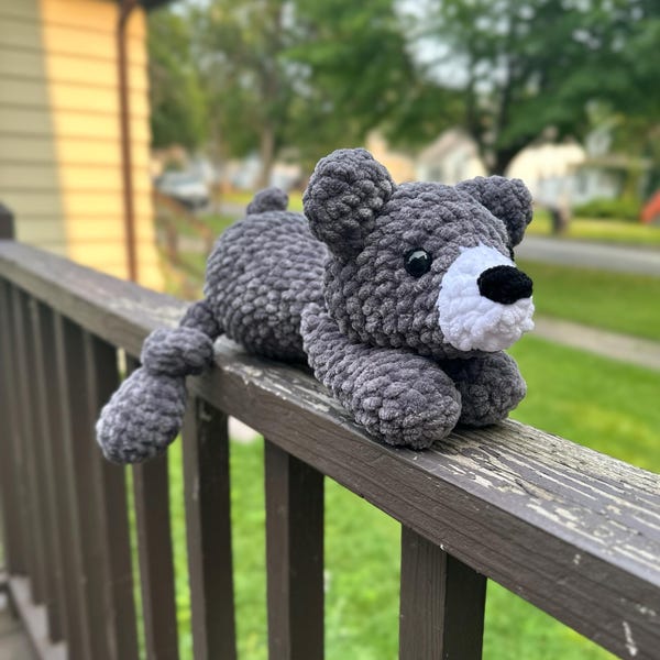LITTLE Beam Bear Knotted Stuffed Plushie — Crochet Bear PATTERN (no Sew ...