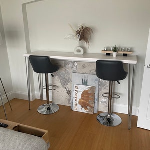 White Console Table Hallway Table Radiator Shelf Rustic - Etsy