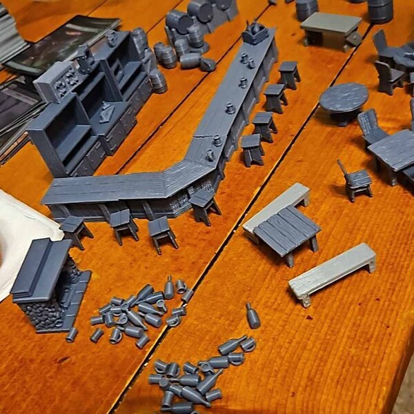Inn and Tavern Kitchen Furniture Dnd Terrain for Dungeons and Dragons ...