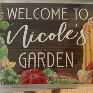 Let It Grow Metal Garden Sign Custom Garden Gate Sign - Etsy