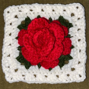 CROCHET PATTERN loopy Lily Granny Square Instant Download - Etsy