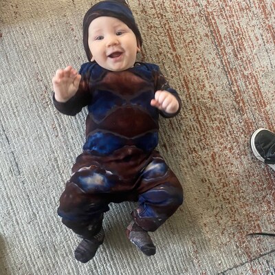 3XL Mahogany Bay Genderless Overalls Cotton Ice Tie Dye Garment ...