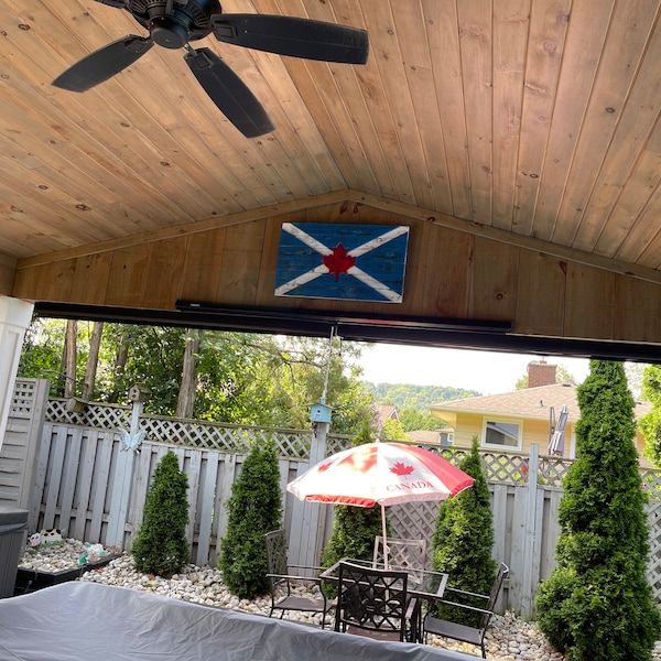 3D Wooden Scotland/canada Flag | Cottage Backyard Decor | Scotland ...