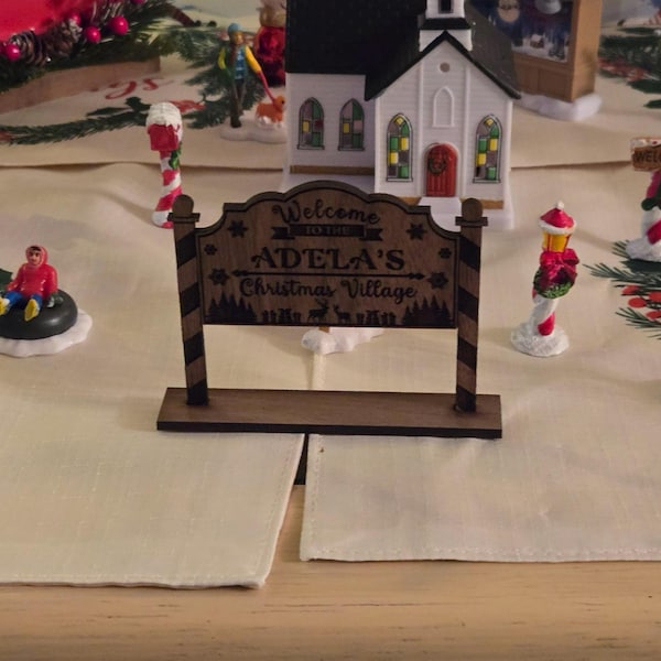 Miniature Welcome Sign for Porch/patio , 1:12 Dollhouse Sign, Dollhouse ...