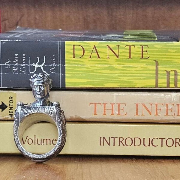 Dante Alighieri Sculpture Ring Dante's Inferno Divine Comedy Poetry ...